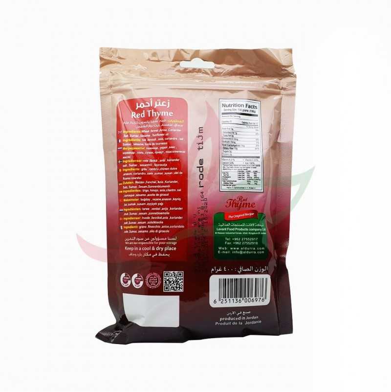 Red zaatar (thyme) Durra - buy online at Alepmarket.fr